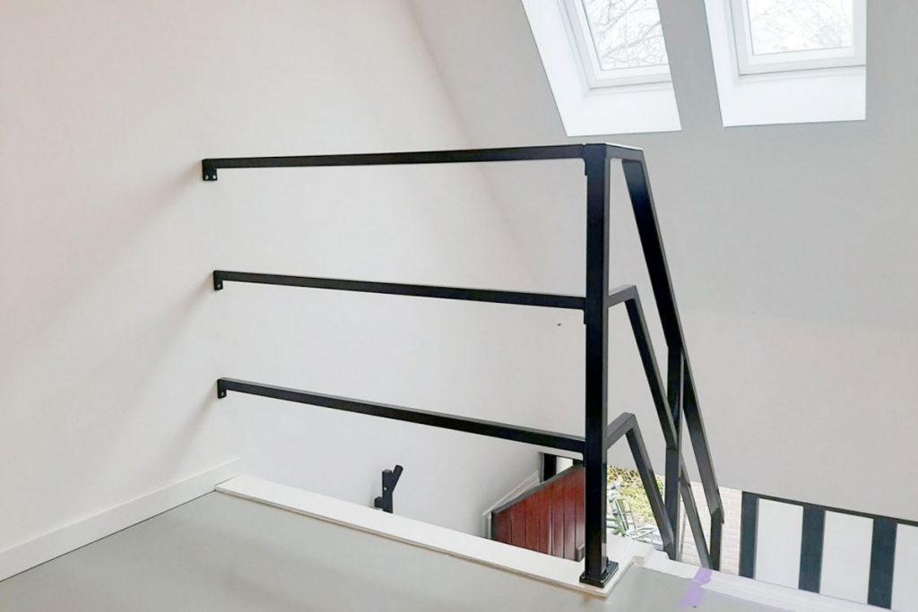 Trapgat balustrade zwart