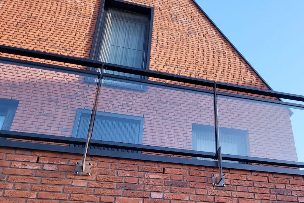 Glazen balustrade in Rotterdam