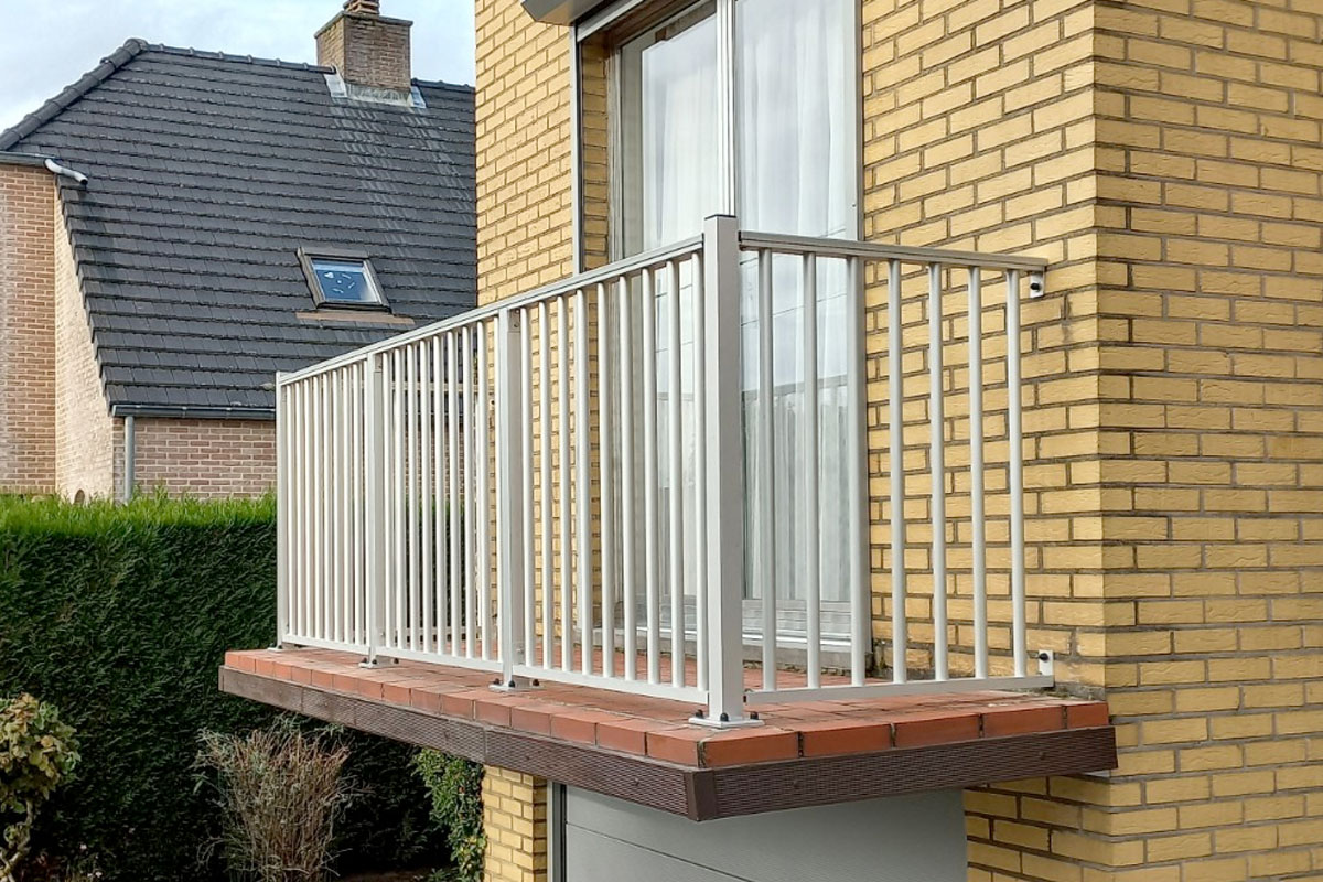 Balkonhek van Aluminium in Genk - Balkonhekwerk